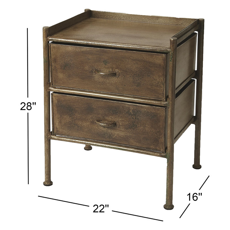 Joss & Main Sinan Joss & Main Industrial Chic Side Table with Storage & Reviews | Joss & Main